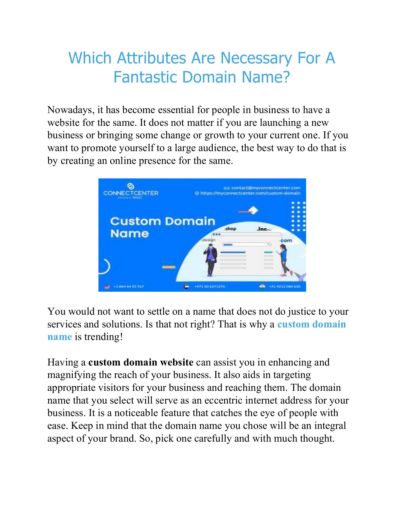 Which Attributes Are Necessary For A Fantastic Domain Name pdf ...