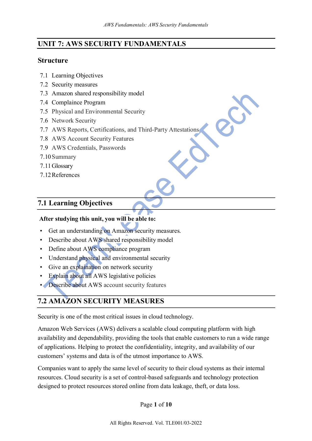 UNIT 7 - Teamlease Edtech Ltd (Amita Chitroda) - Page 1 - 10 | Flip PDF ...