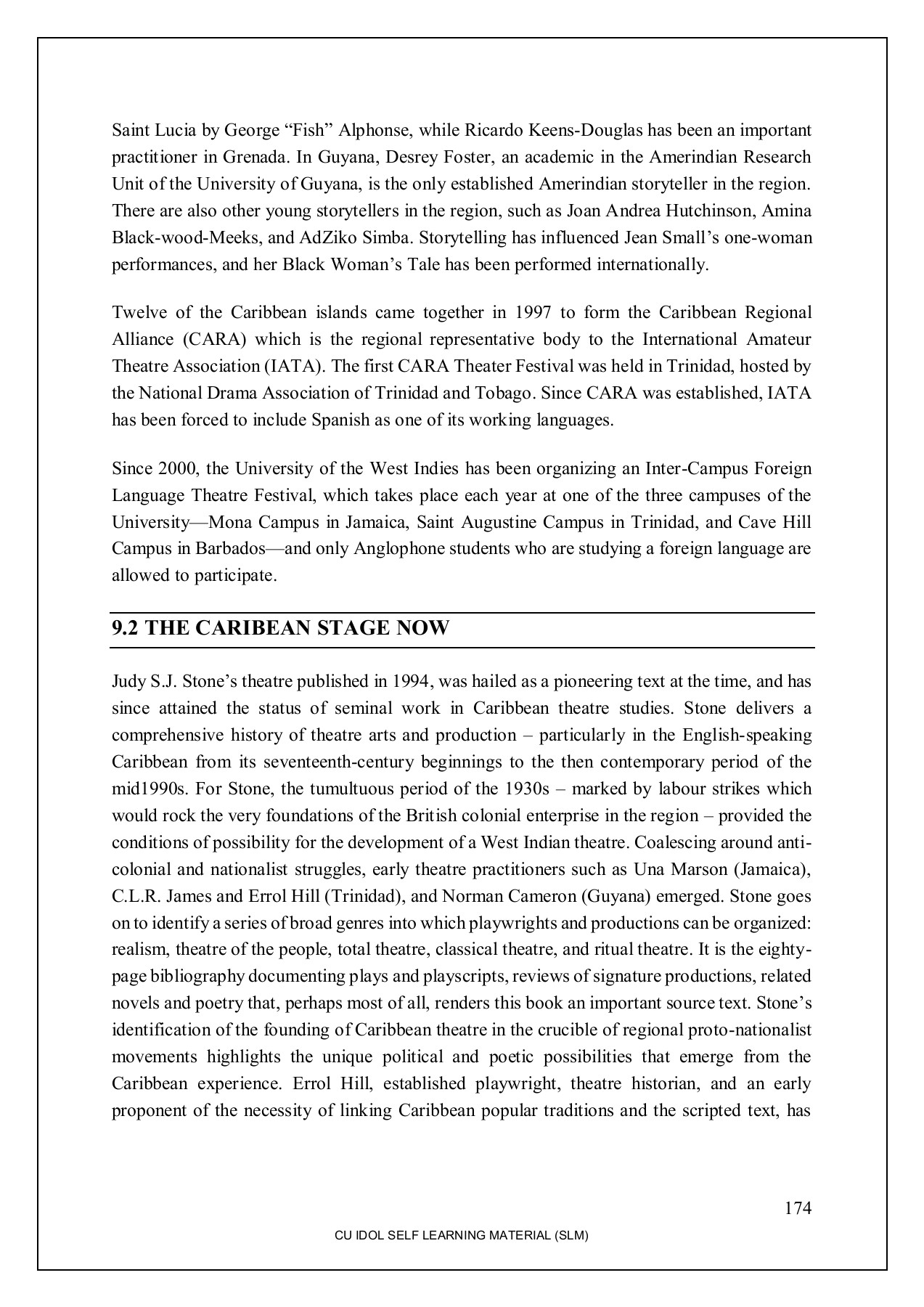 CU-MA-Eng-SEM-IV-Specialization I - Postcolonial Drama-Second Draft ...