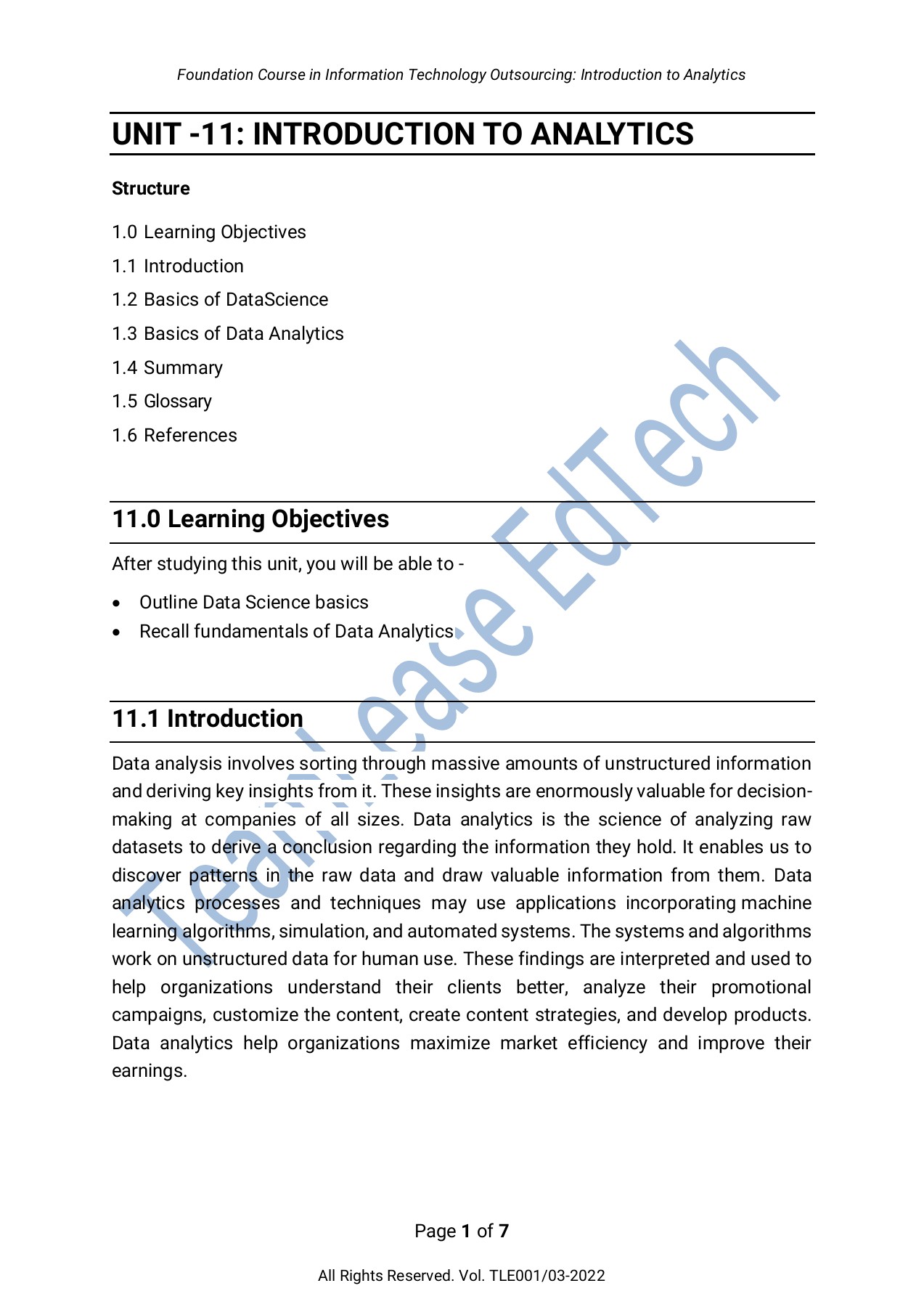 11. Introduction to Analytics - Teamlease Edtech Ltd (Amita Chitroda) - Page 1 - 7 | Flip PDF ...