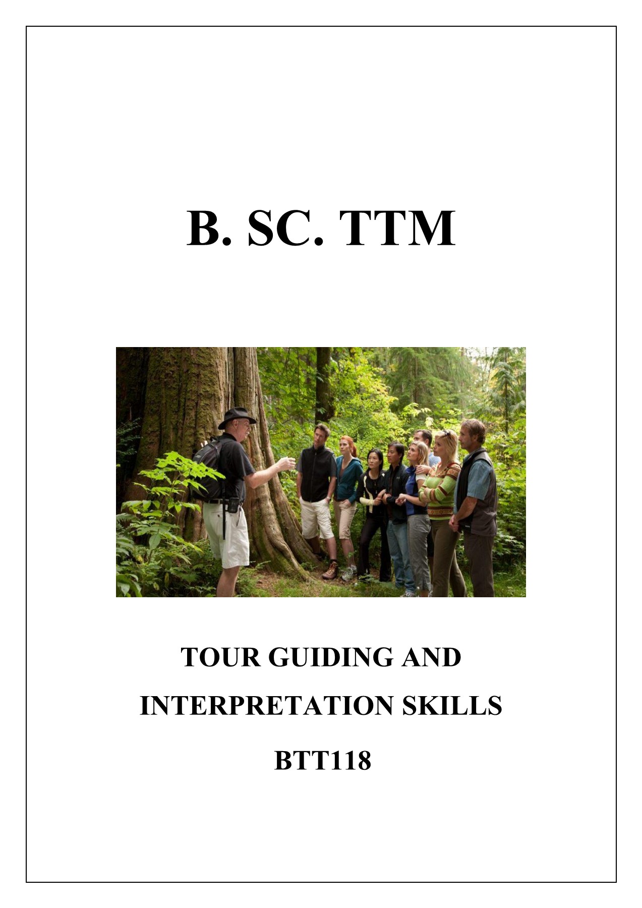 CU B.SC TTM Tour Guiding and interpretation skills - Teamlease Edtech ...