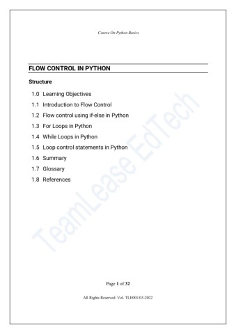 5. Flow Control in Python