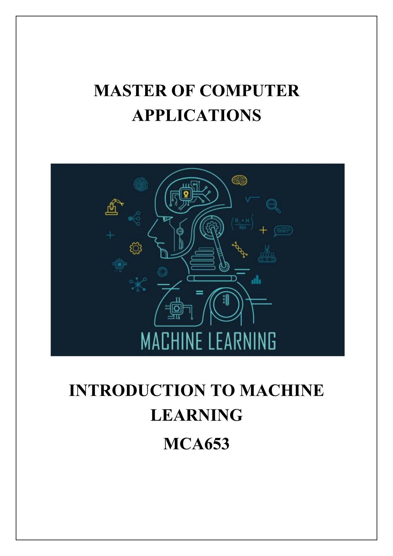 CU-MCA-SEM III-Introduction to Machine Learning - Second Draft (1)-converted - Teamlease Edtech ...