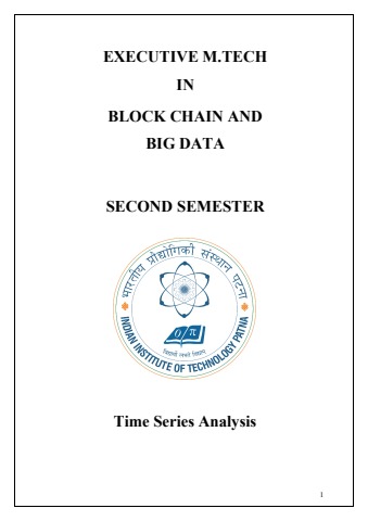 IITP - BCBD - Sem II - Time Series Analysis_SLM-1-68 - Teamlease Edtech ...