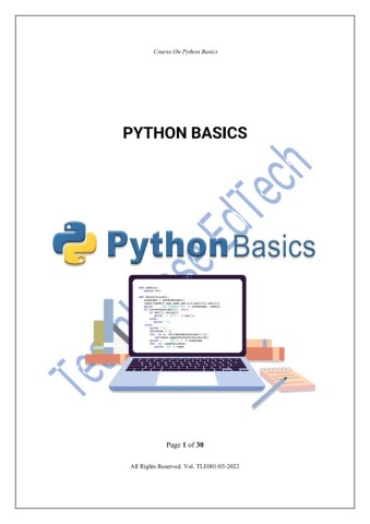 1. Introduction to Python