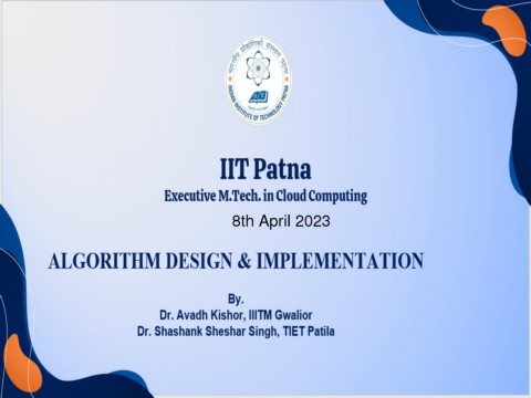 Algorithms Design Implementation - Lecture 2