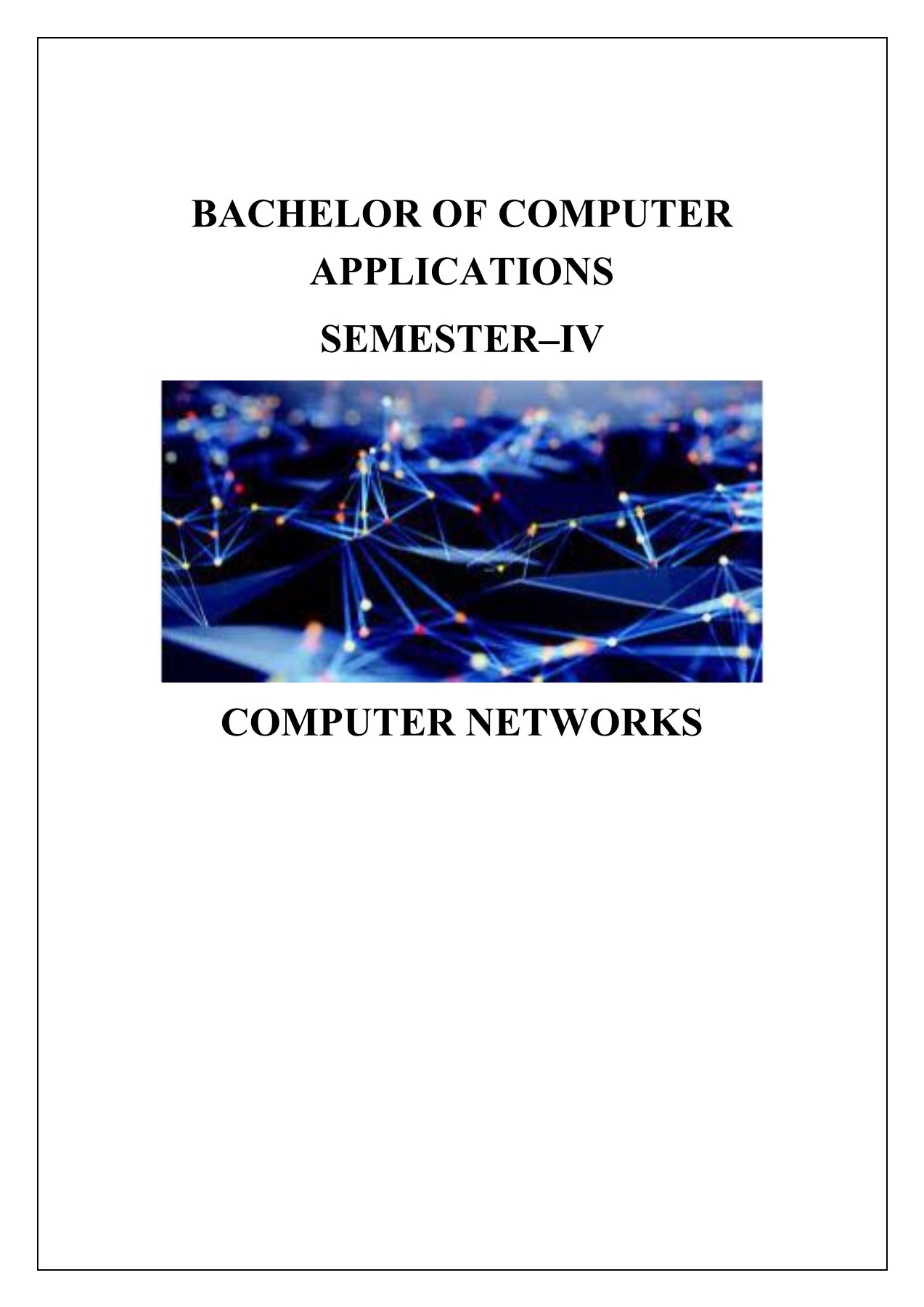 BCA_Sem IV_Computer Networks_Second Draft - Teamlease Edtech Ltd (Amita ...