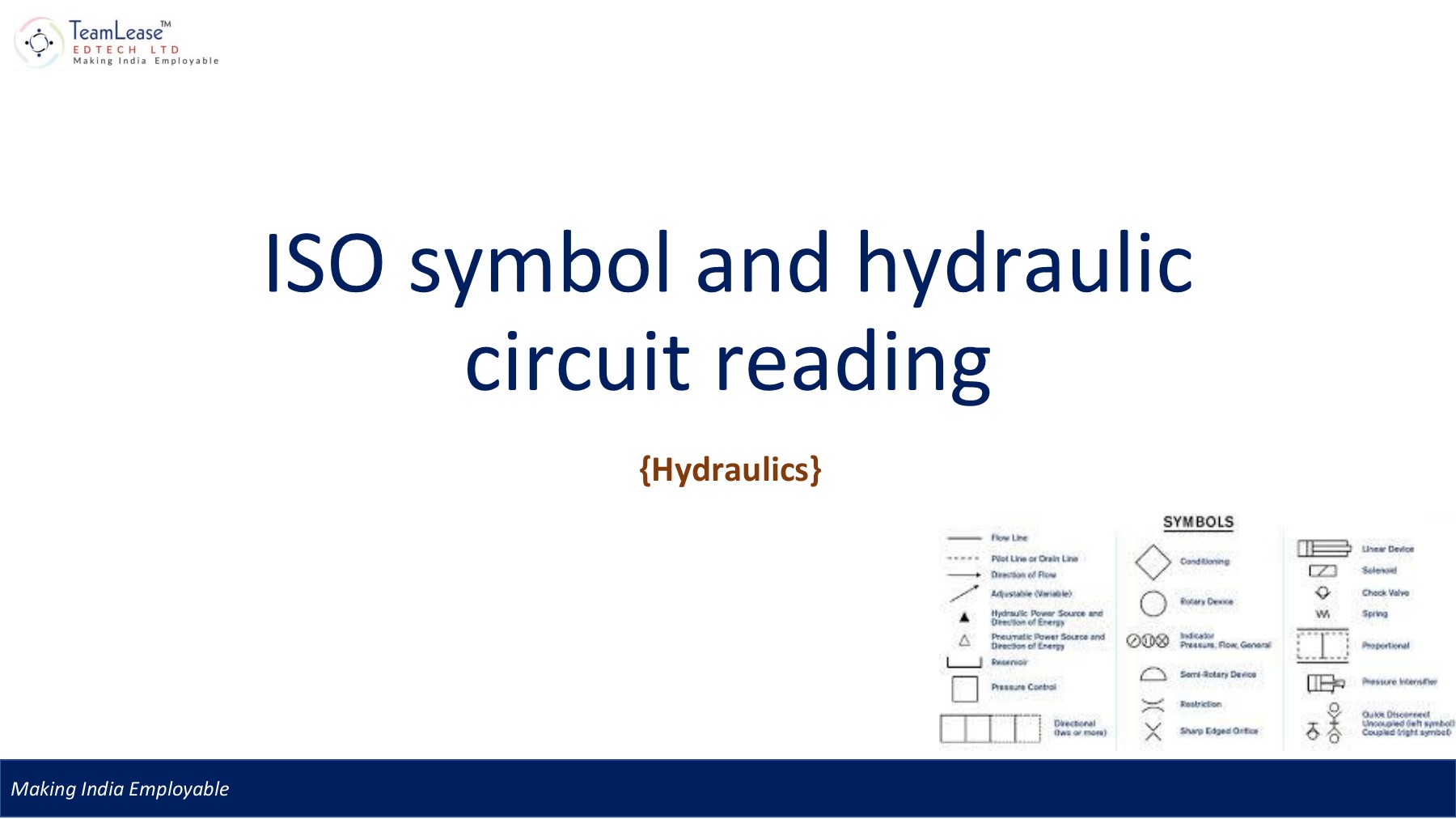 9. ISO symbol and hydraulic circuit reading - Teamlease Edtech Ltd ...