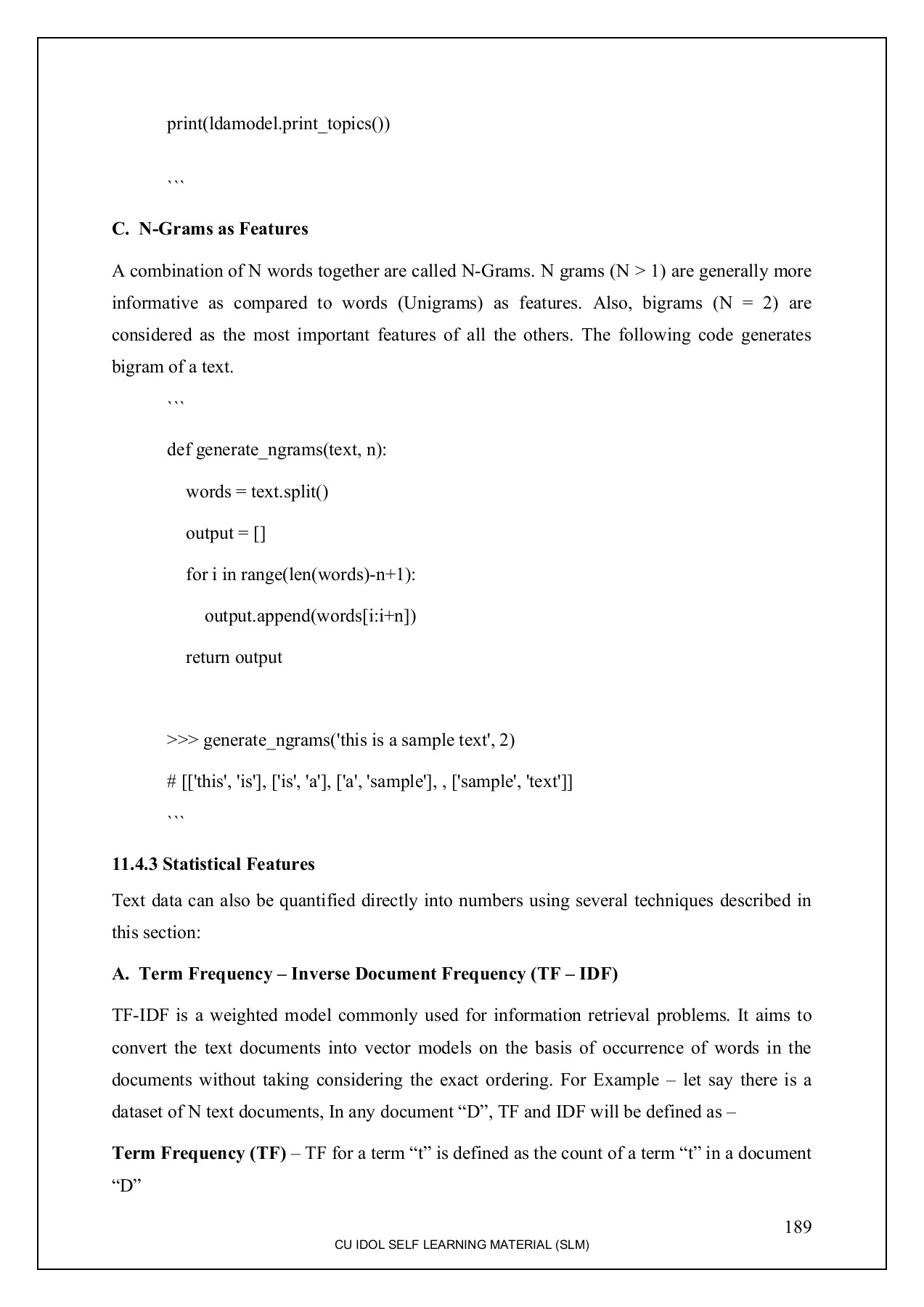CU-MCA-SEM III-Introduction to Machine Learning - Second Draft (1 ...
