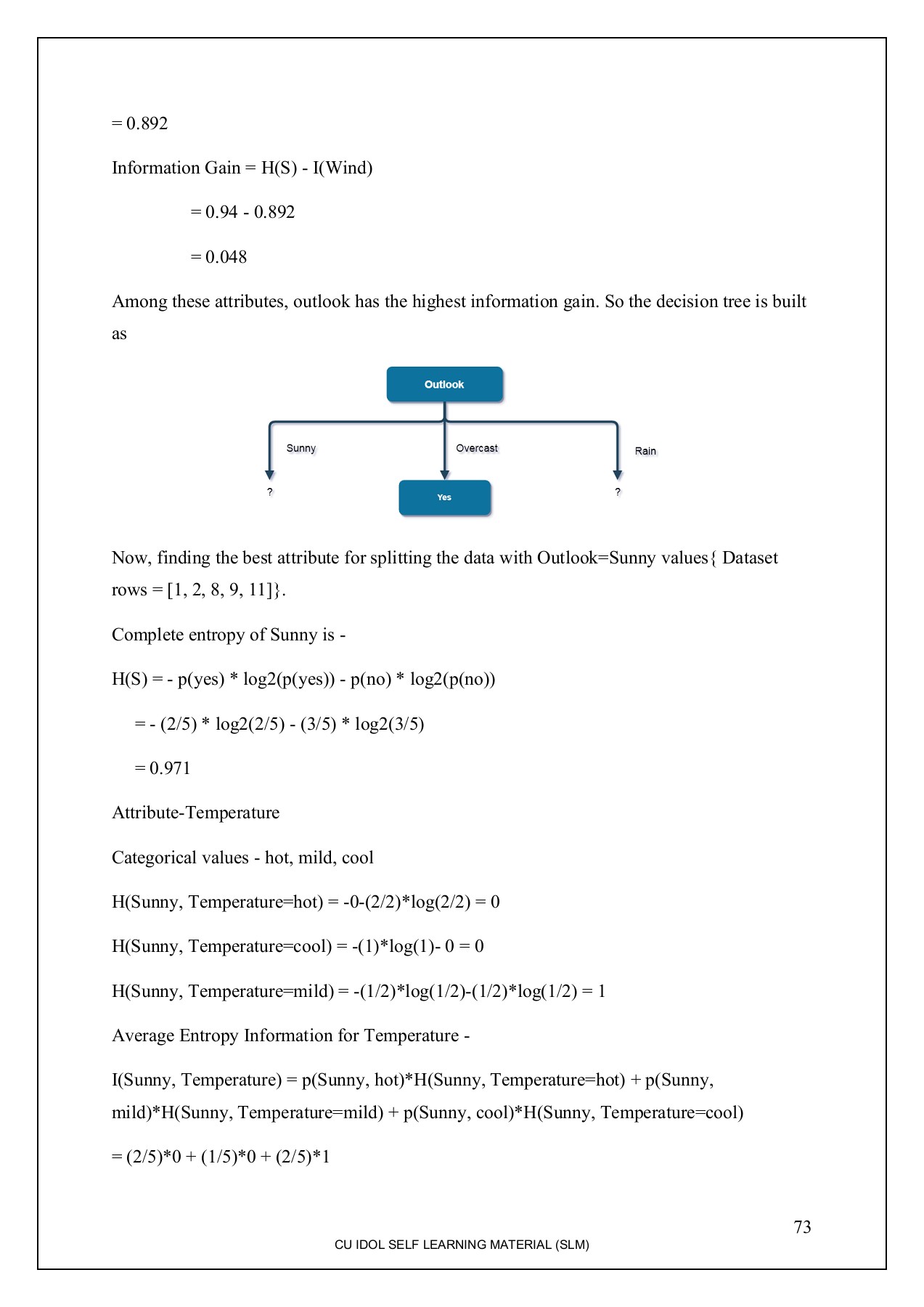 CU-MCA-SEM III-Introduction to Machine Learning - Second Draft (1 ...