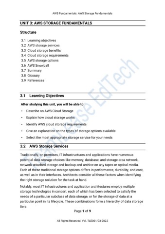 UNIT 3 AWS - Teamlease Edtech Ltd (Amita Chitroda) - Page 1 - 9 | Flip ...
