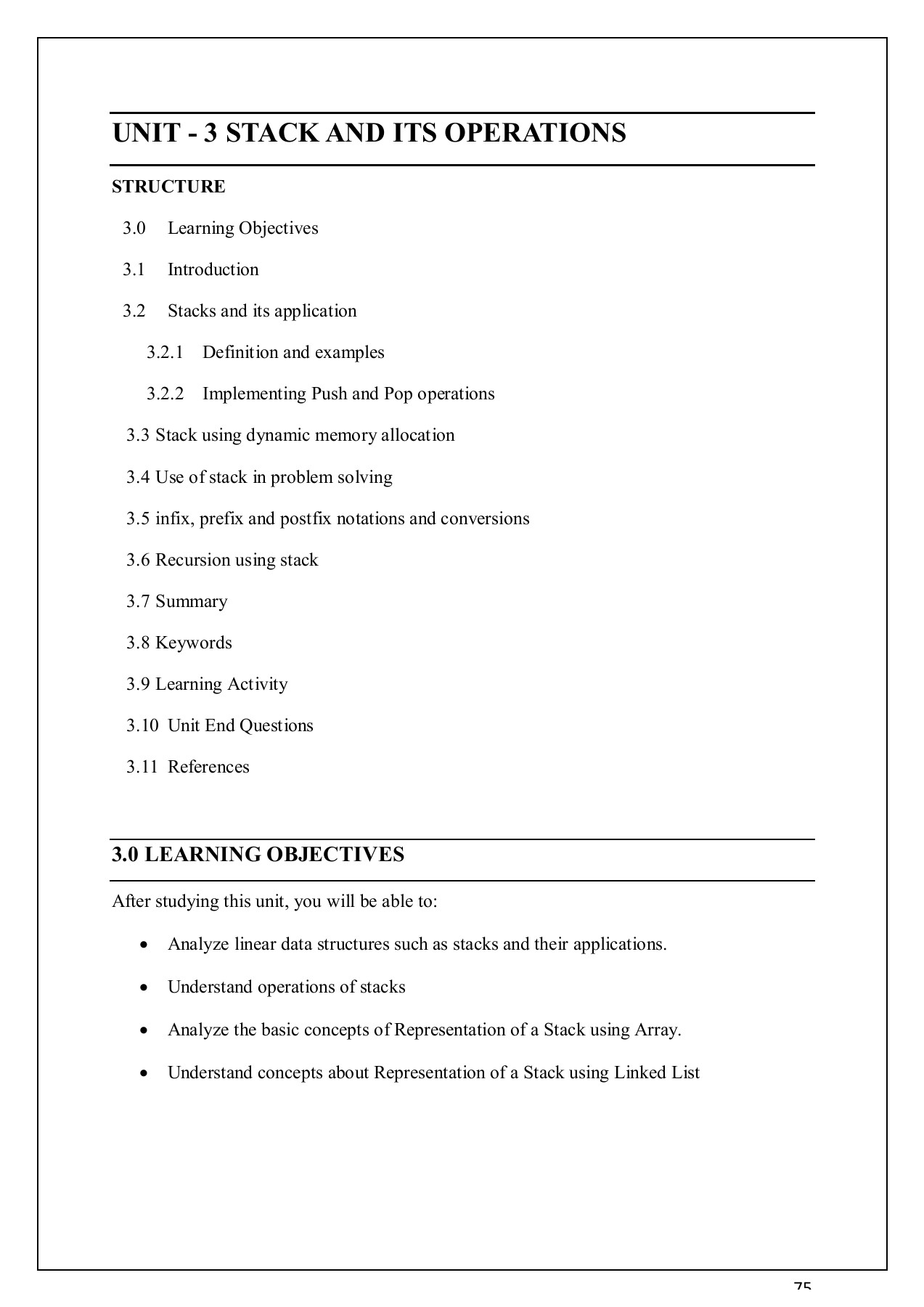 BCA-II-Introduction_to_Data_Structures Unit - III - Teamlease Edtech ...
