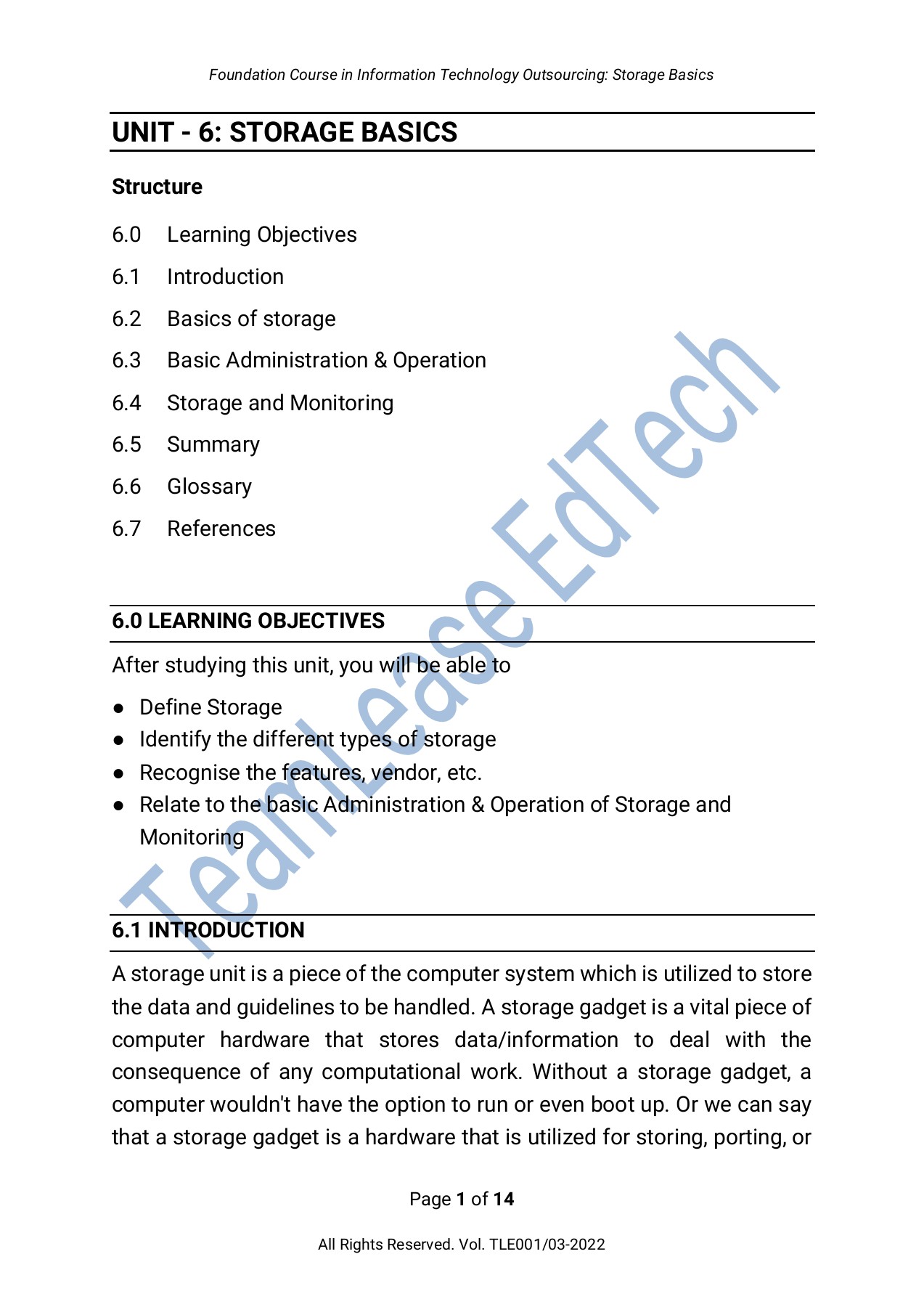 6. Storage Basics - Teamlease Edtech Ltd (Amita Chitroda) - Page 1 - 14 ...
