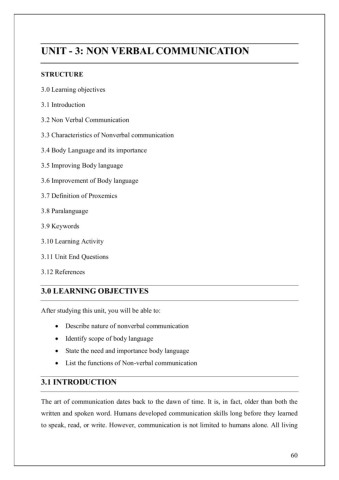 Unit III - Non-Verbal Communication - Teamlease Edtech Ltd (Amita ...