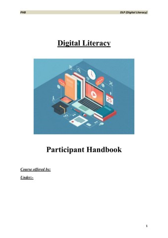 Participant Handbook - Digital Literacy - 24 Hours