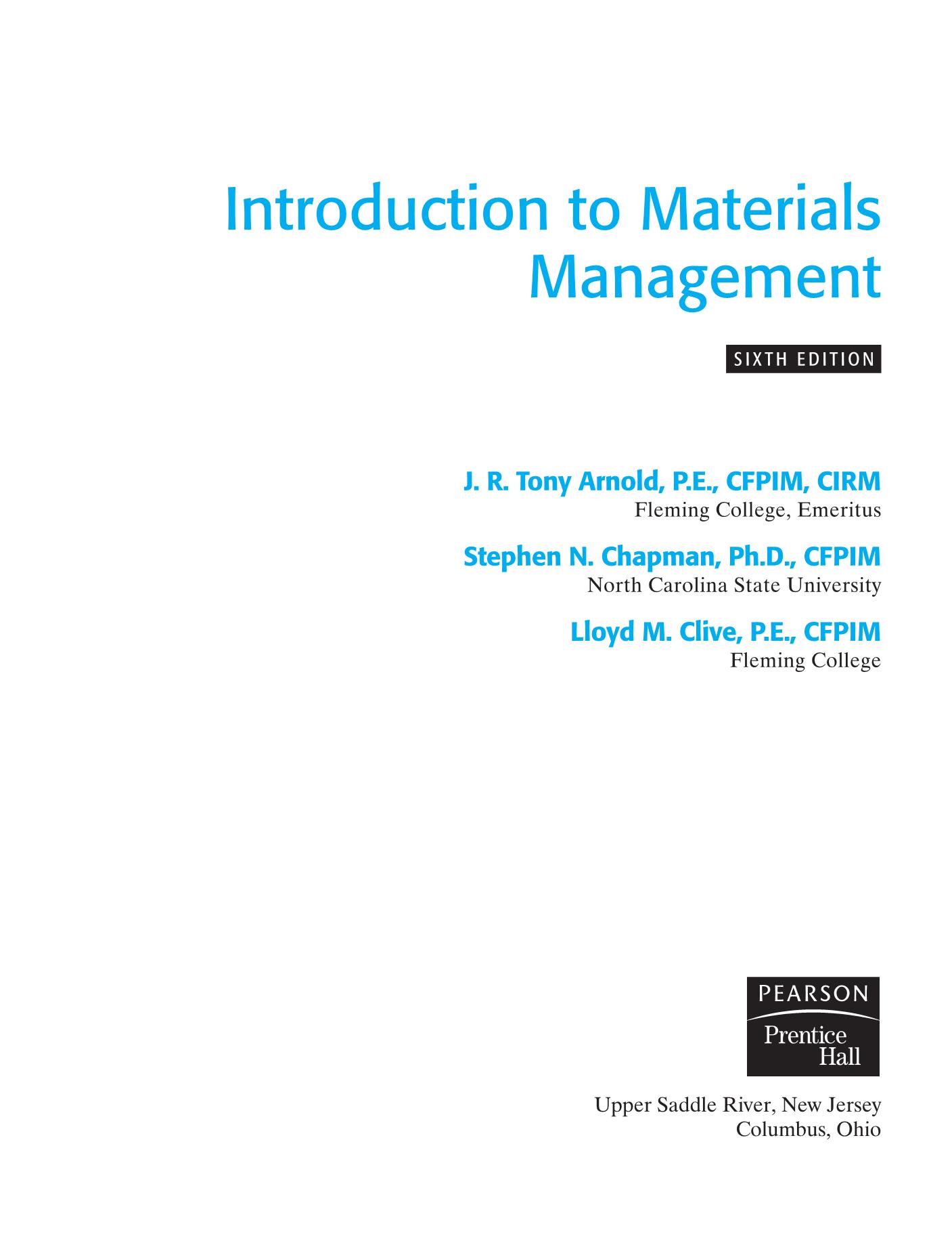 Introduction to Materials Management 6th E - Divyank Singh - Page 2 ...