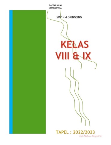 pdfnya daftar nilai KAVER EKSEL - Abidin Fand - Kaca 1 - 7 | PDF Online | PubHTML5