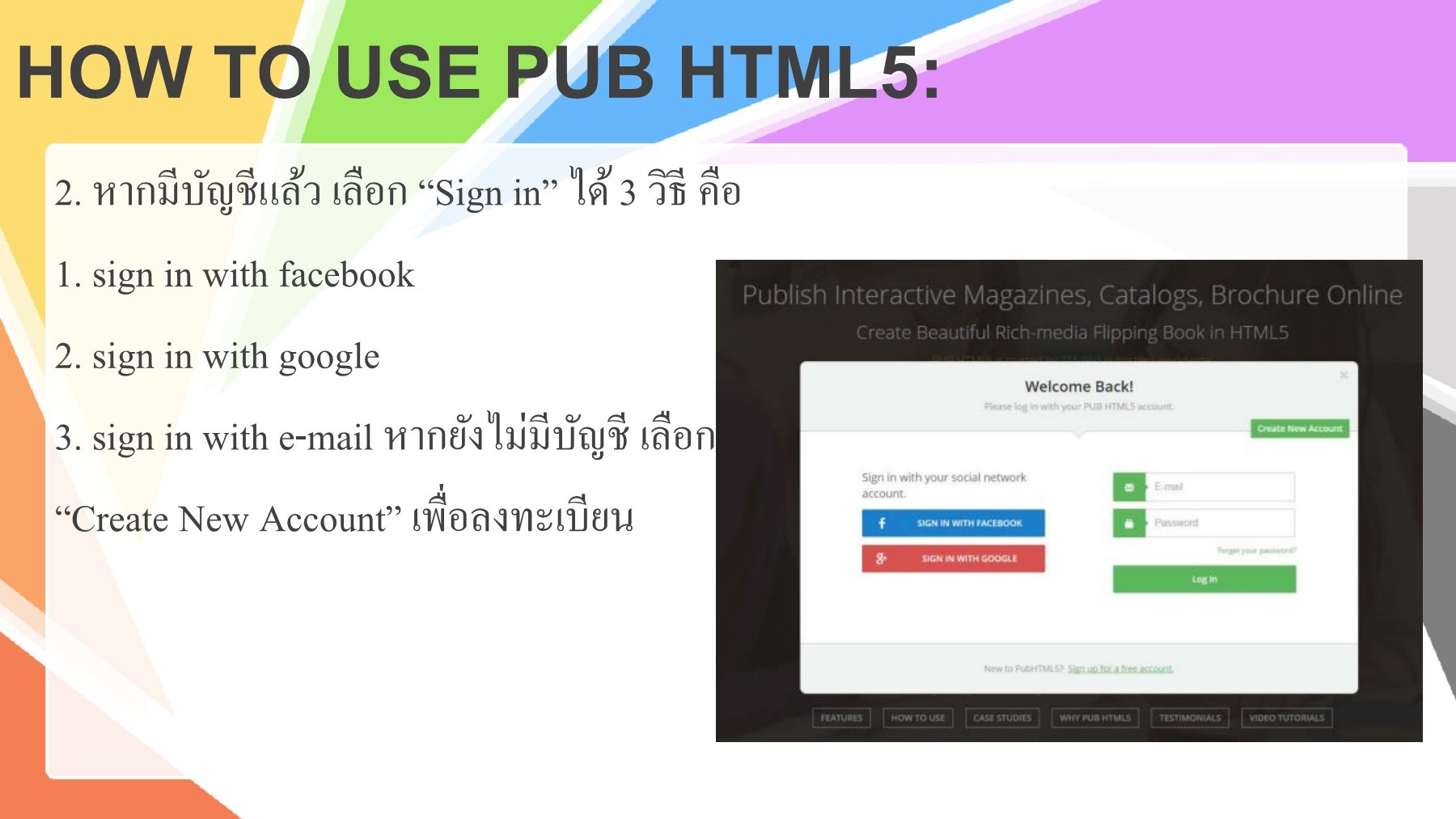 วิธีใช้โปรแกรม pubhtml5 - Sarawut Chamchoy - Page 5 | Flip PDF Online | PubHTML5