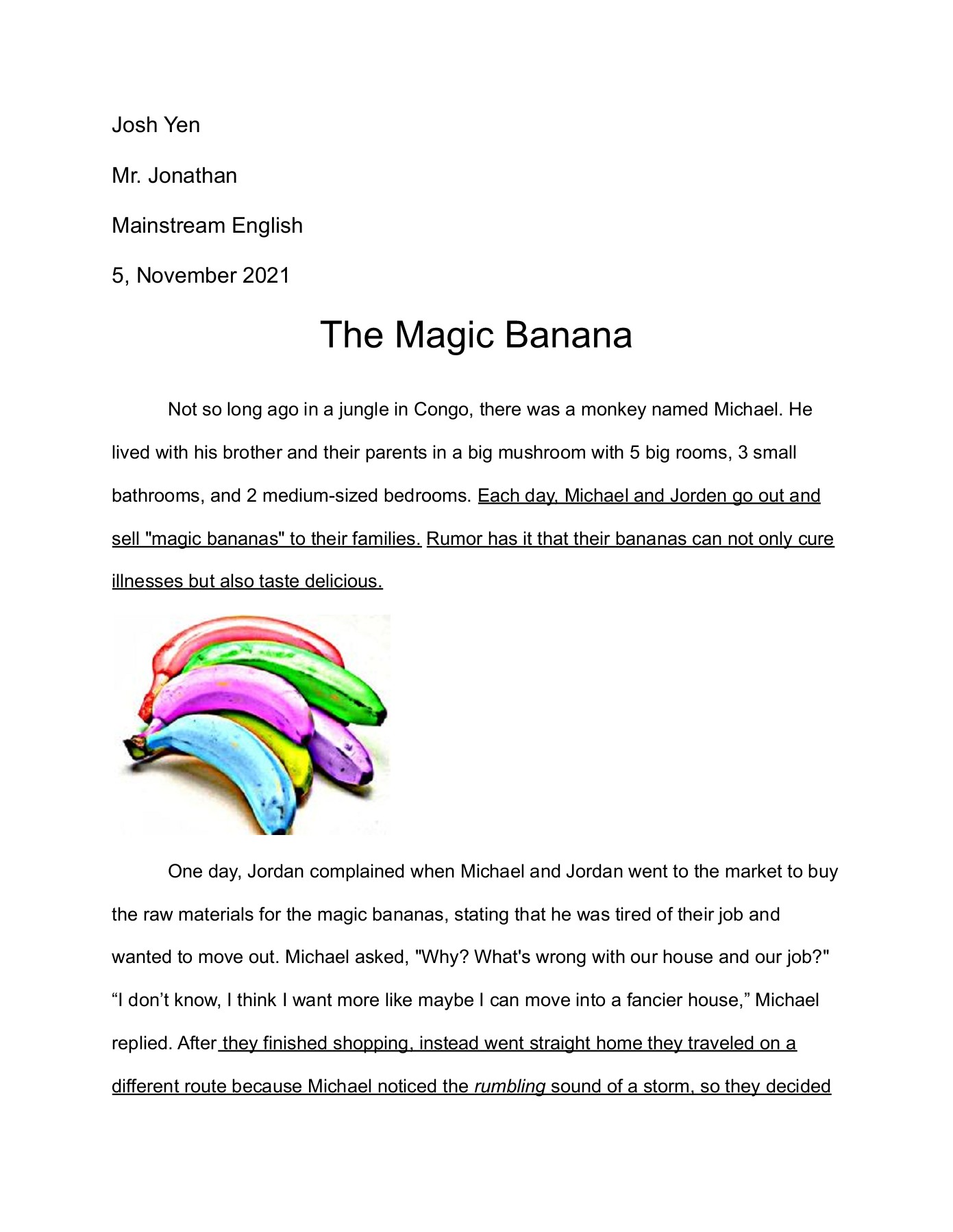 The Magic Banana - joshuayen08 - Page 1 - 5 | Flip PDF Online | PubHTML5