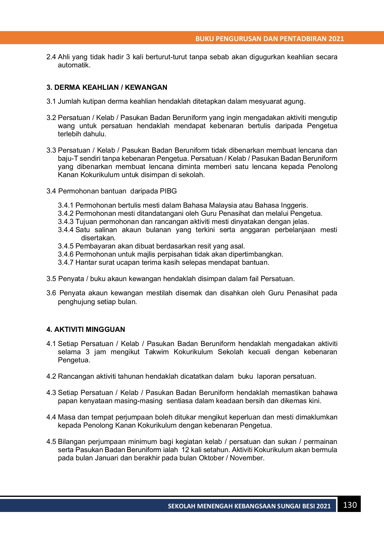 MANUAL PENGURUSAN SMKSB TAHUN 2021 - Nashimah Ar - Halaman 141 | PDF Online | PubHTML5