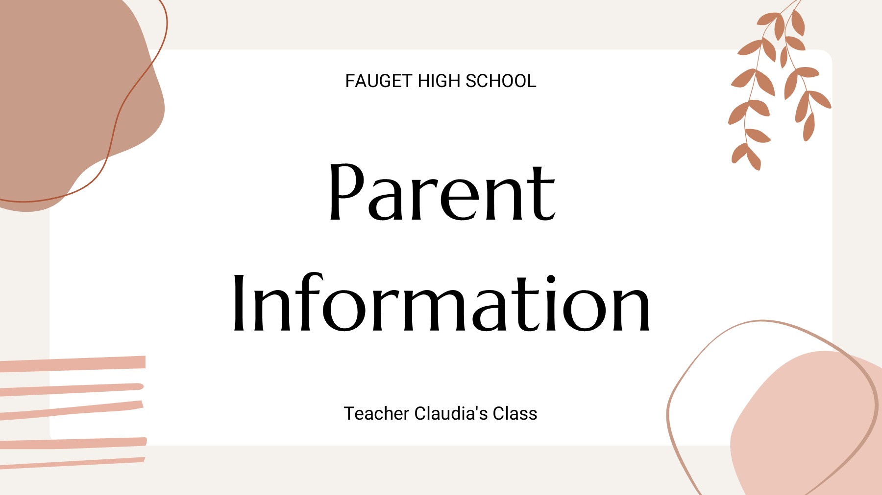 Parent Information - Paula Williams - Page 1 | Flip PDF Online | PubHTML5