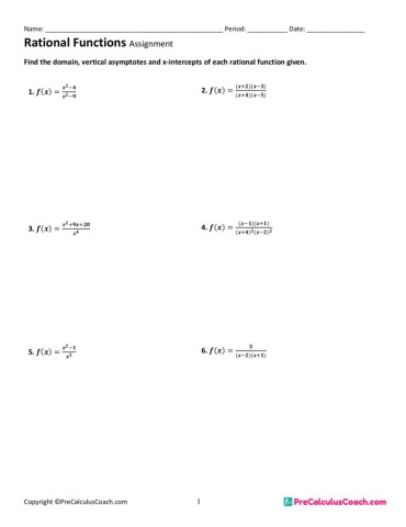 Rational-Functions - Paula Williams - Page 1 - 6 | Flip PDF Online ...