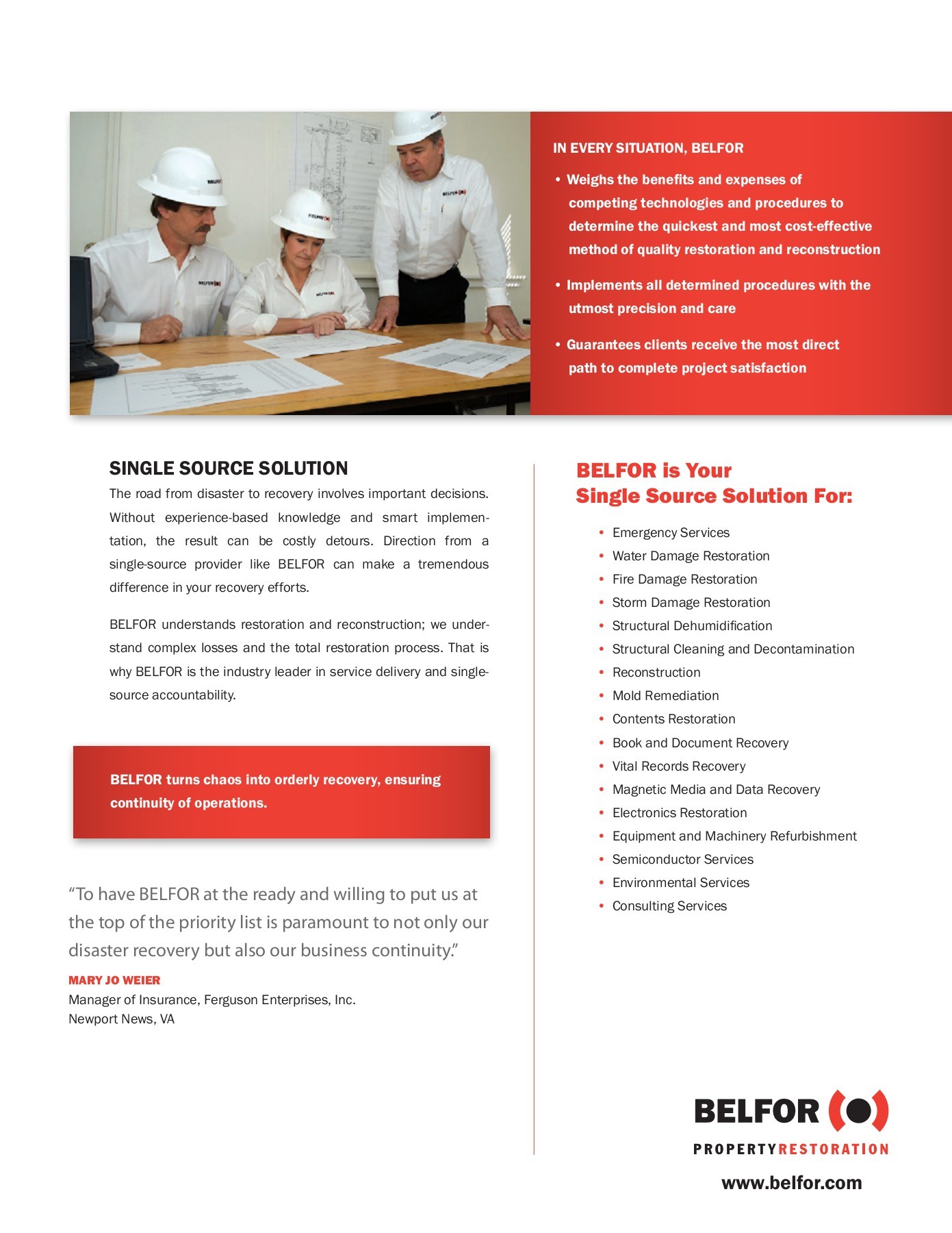 BELFOR-Corporate-Brochure - fran.mcgehee - Page 3 | Flip PDF Online ...