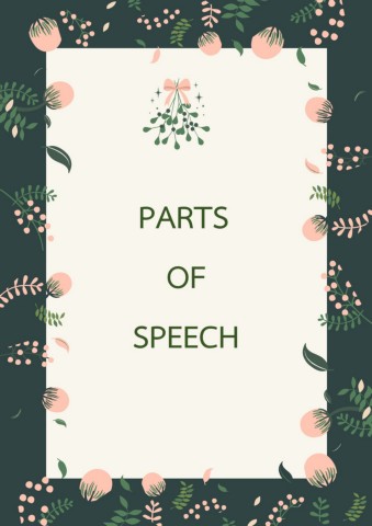 Parts of Speech Book