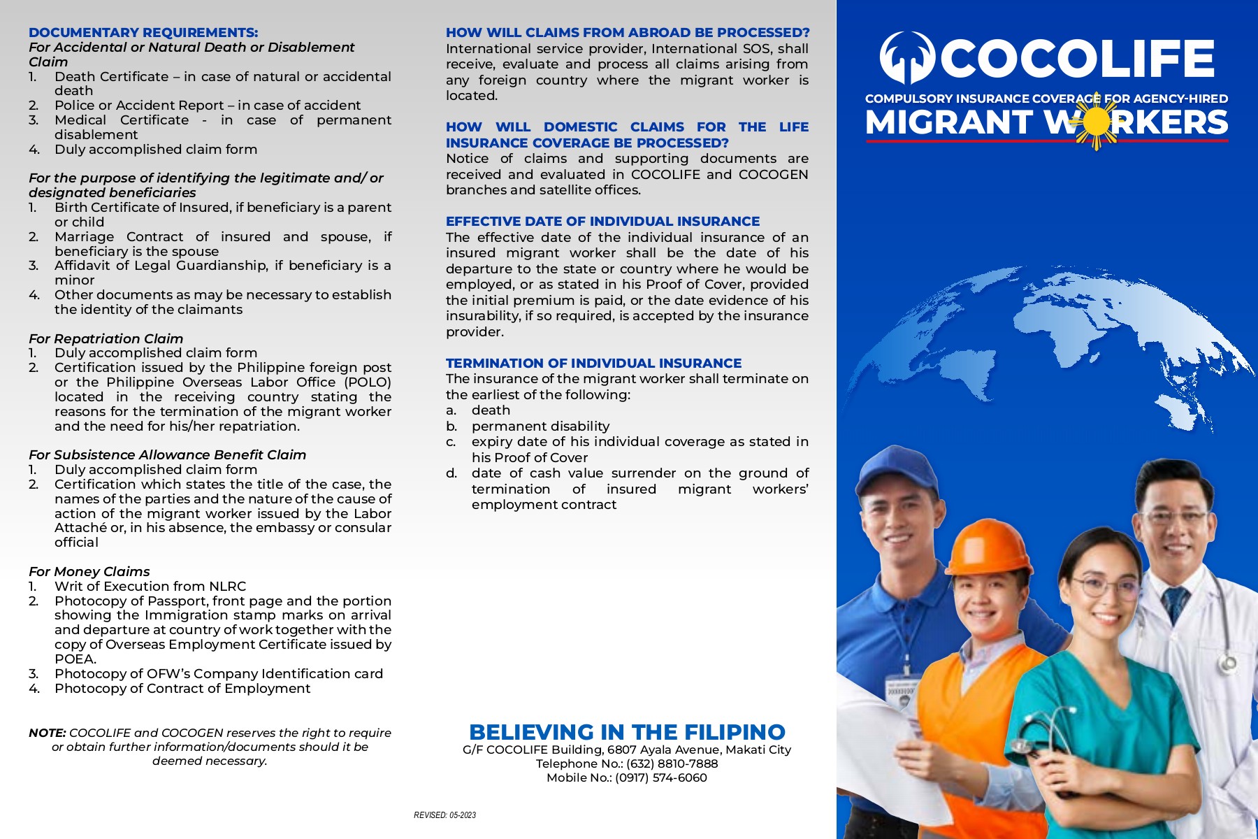 Cocolife Migrants Brochure - Philbrit - Cocolife Bookcase - Page 1 - 2 | Flip PDF Online | PubHTML5