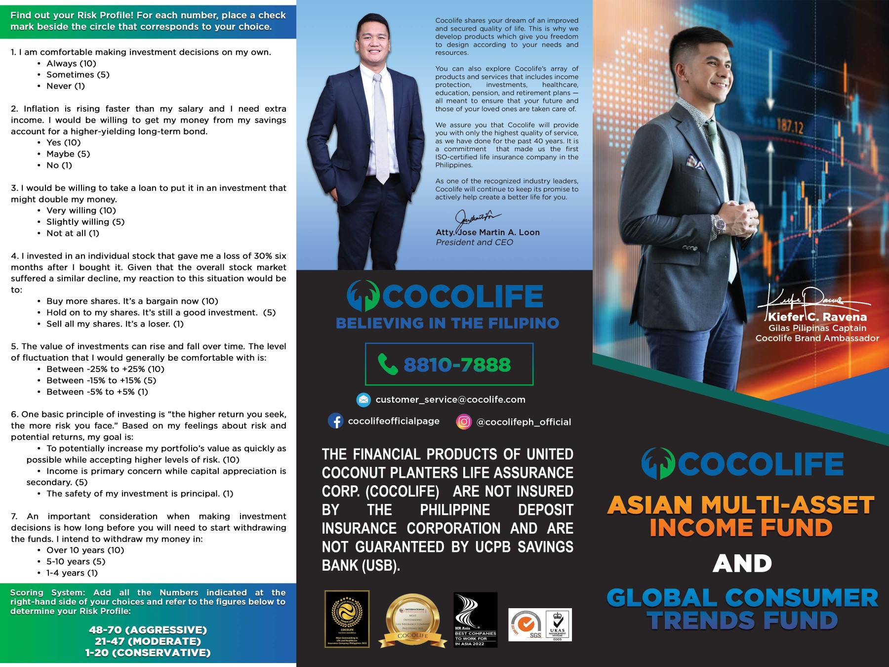 Cocolife CAMIF and CGCTF Brochure (Bancassurance - UCPB Savings ...