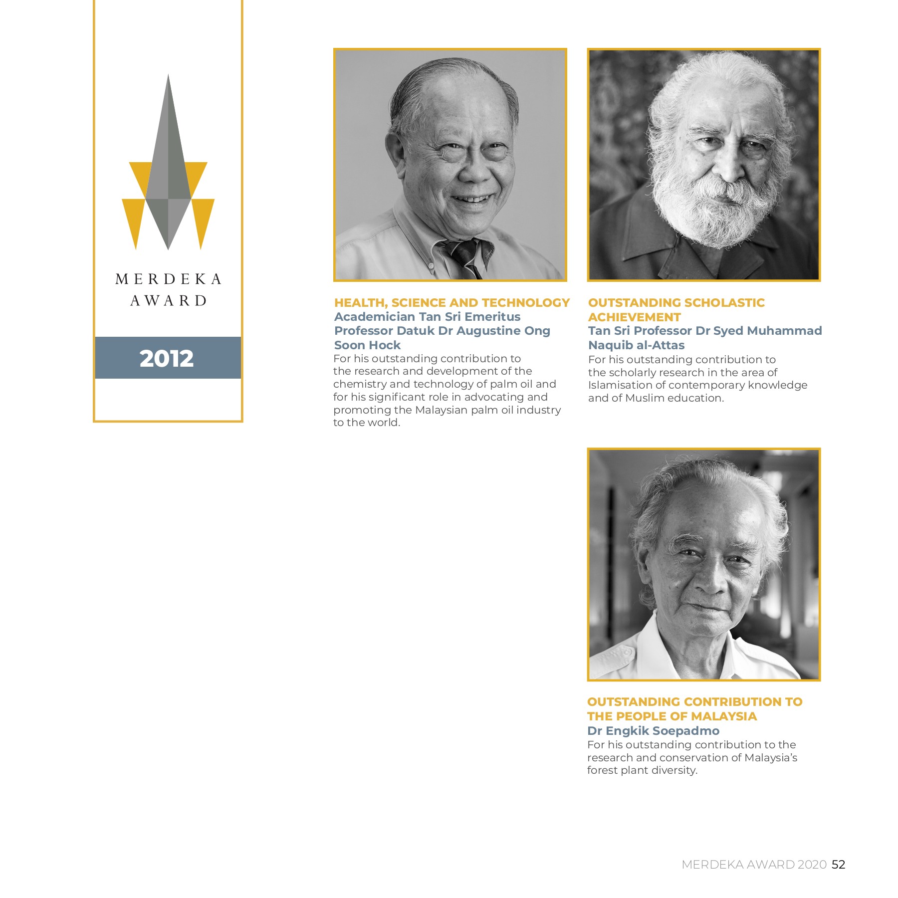 2020 Merdeka Award Commemorative Book - syahida hashim - Page 53 | Flip ...