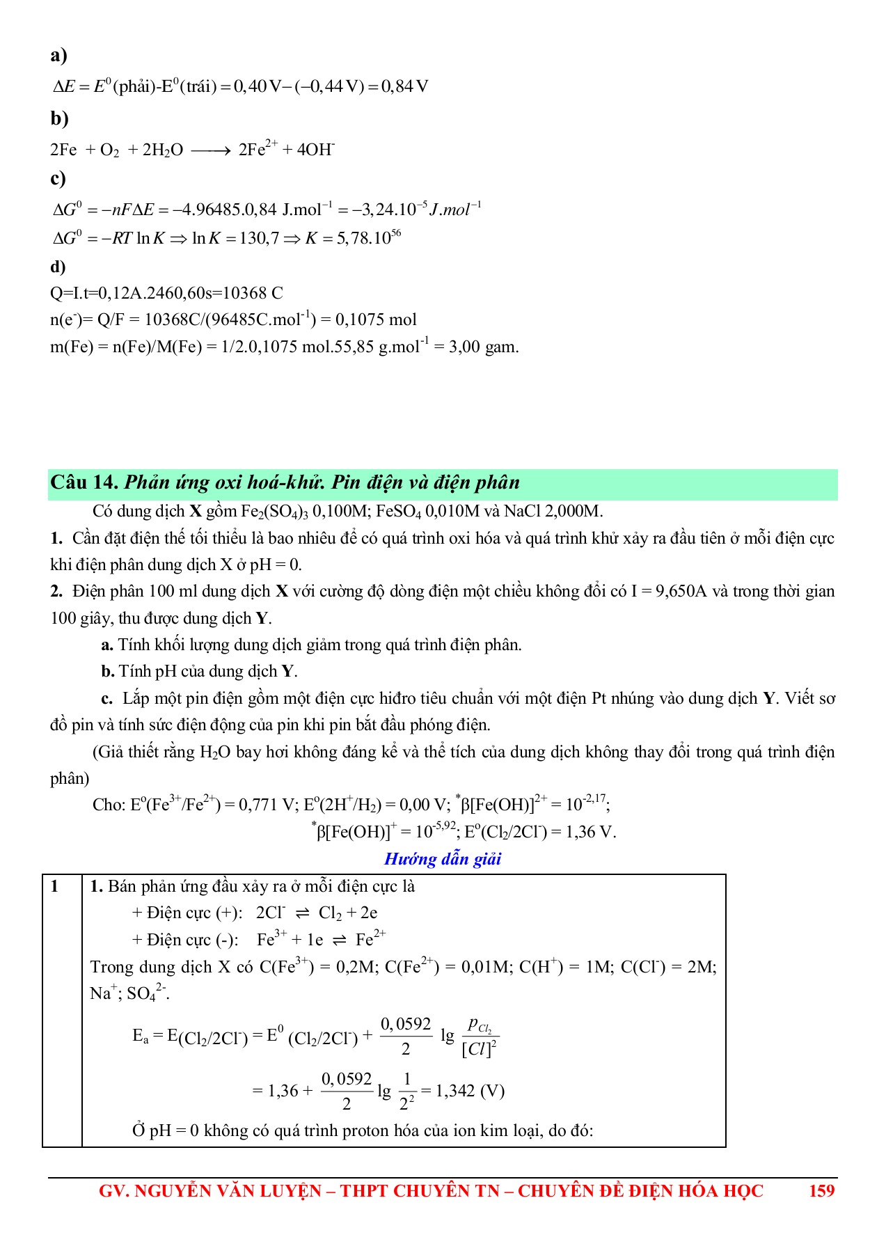 ĐIỆN HÓA HỌC-TIẾNG VIỆT-TIẾNG ANH - LUYỆN NGUYỄN - Page 159 | Flip PDF ...