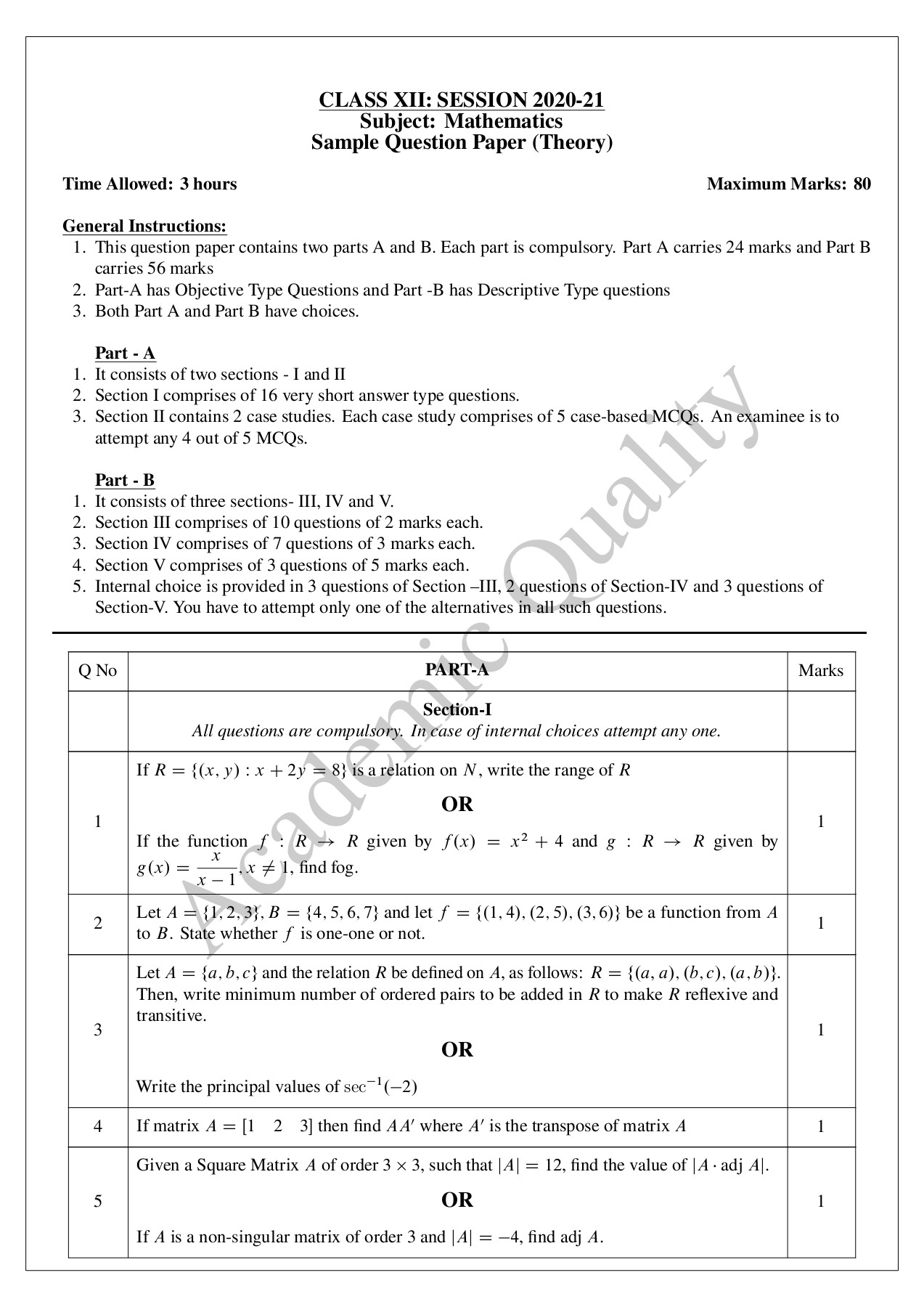 Class12-Maths_Sample-1_Professional - Shyam Sundar - Page 1 - 6 | Flip ...