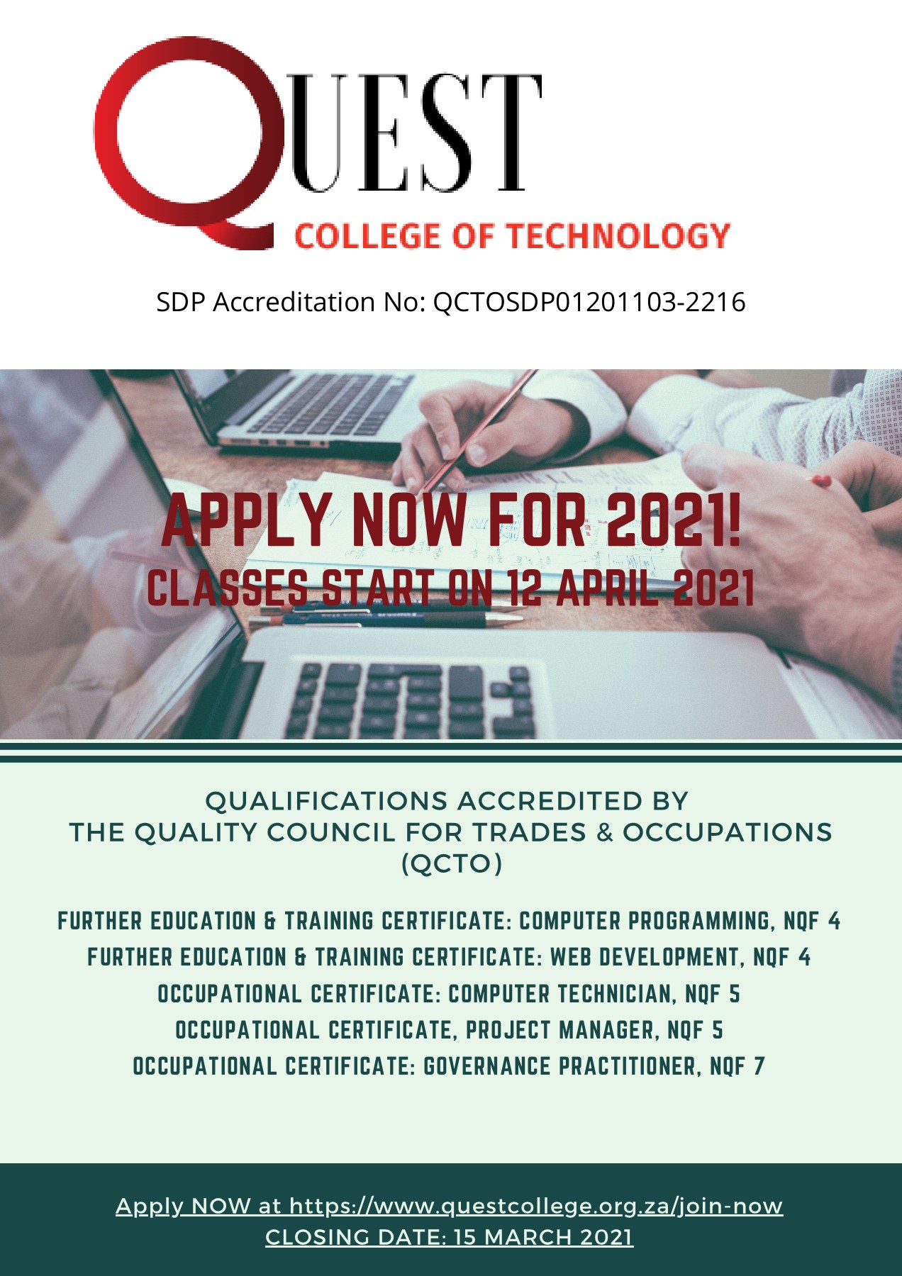 Quest College of Technology 2021 Prospectus - info - Page 1 - 7 | Flip ...