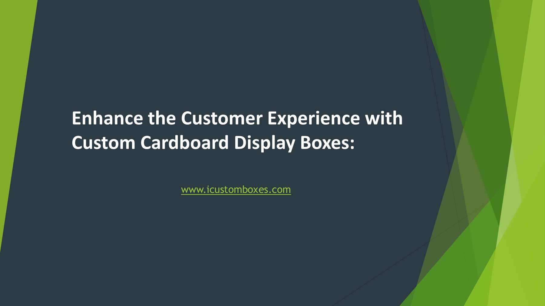 Enhance the Customer Experience with Custom Cardboard Display Boxes ...