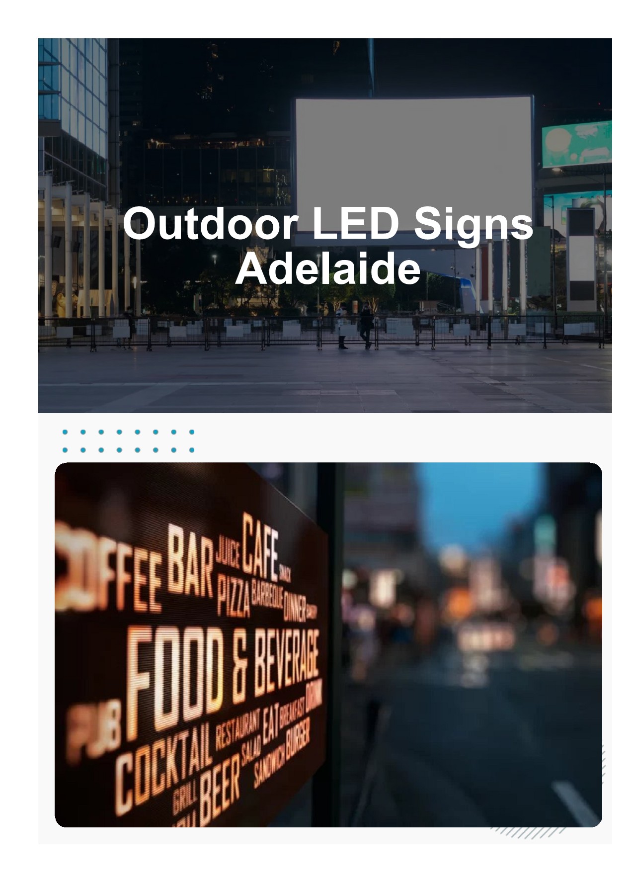 Outdoor LED Signs Adelaide - Electrician Fairview Park - Page 1 - 5 ...