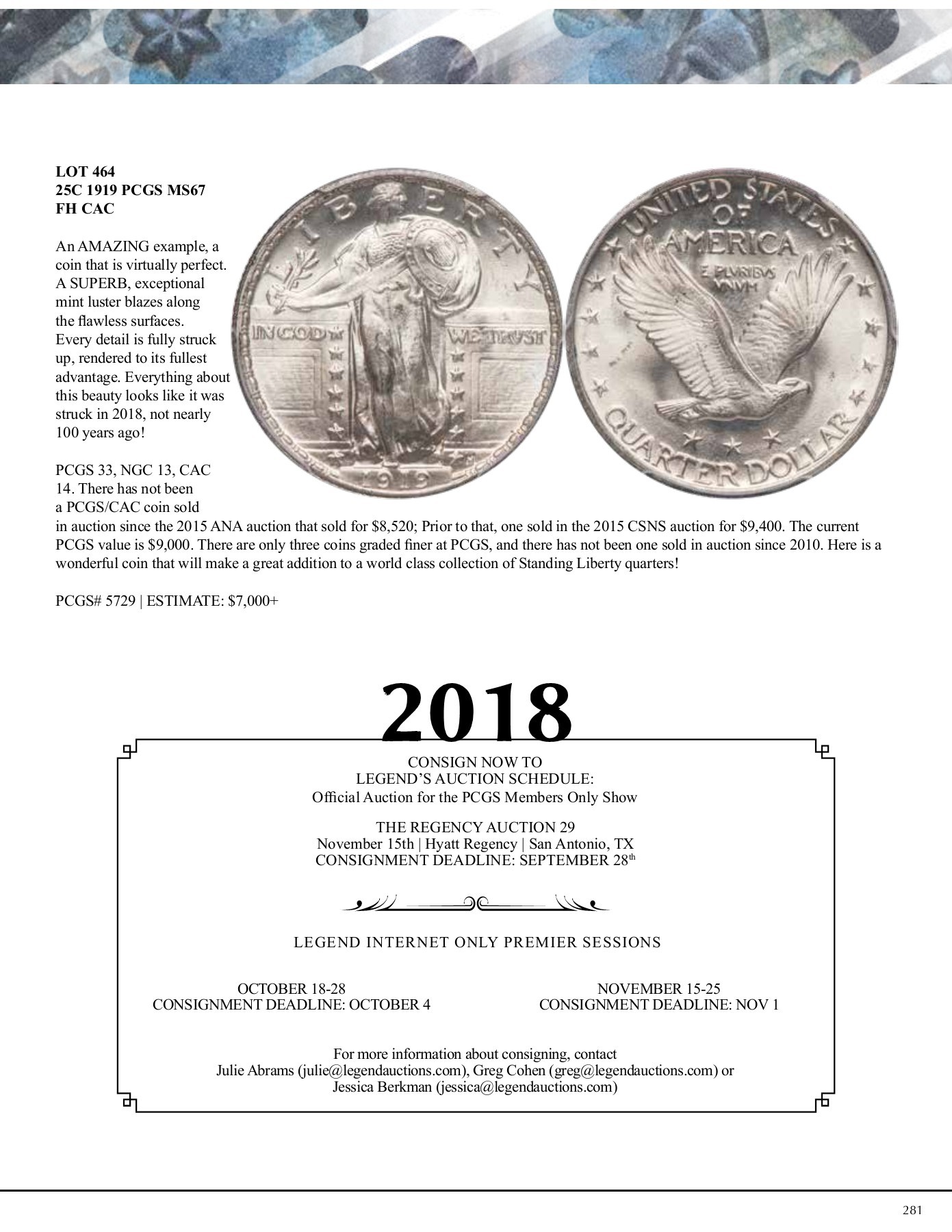 Regency 28 Digital Catalog Final - Legend Rare Coin Auctions - Page 283 ...