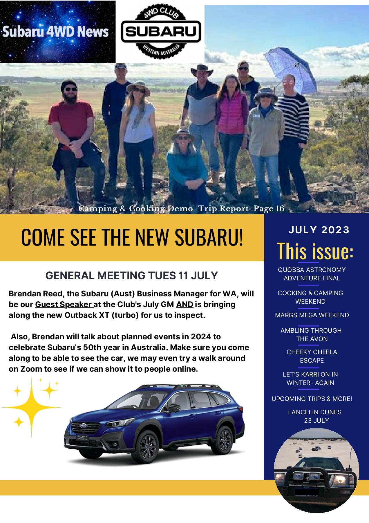 Subaru 4WD Club of WA - July Mag Edition - Adrian Longwood - Page 1 ...