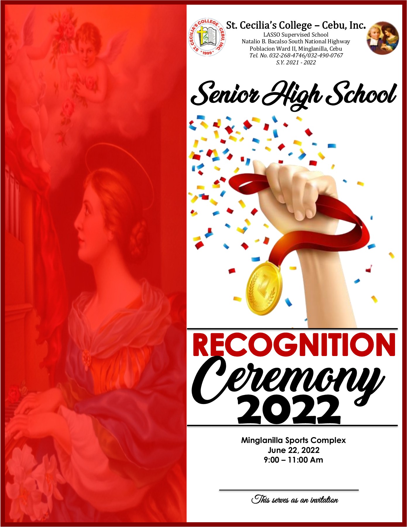 SENIOR HIGH SCHOOL DEPARTMENT RECOGNITION EXERCISES 2022 - Marianne ...