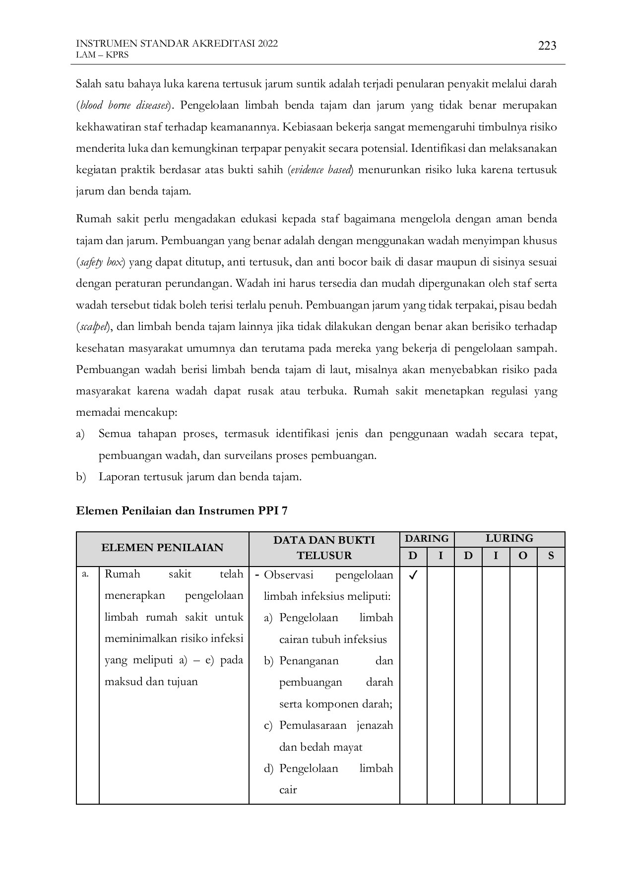 2208_BUKU-INSTRUMEN-AKREDITASI-LAM-KPRS_EDISI-2022-1 (1) - ariekusumodewi.ners35 - Halaman 227 ...