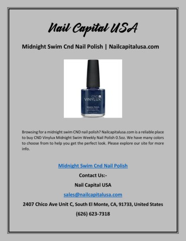 Midnight Swim Cnd Nail Polish | Nailcapitalusa.com