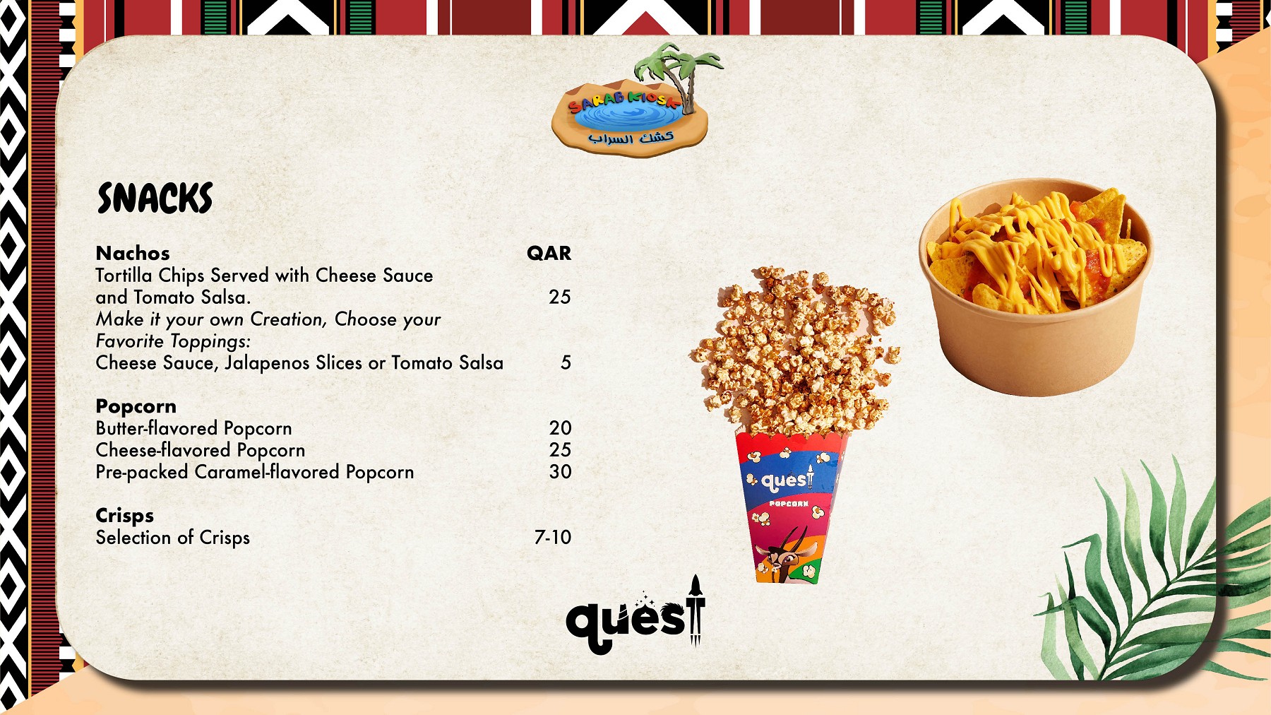 Sarab Kiosk Menu - dohaquest - Page 1 - 4 | Flip PDF Online | PubHTML5