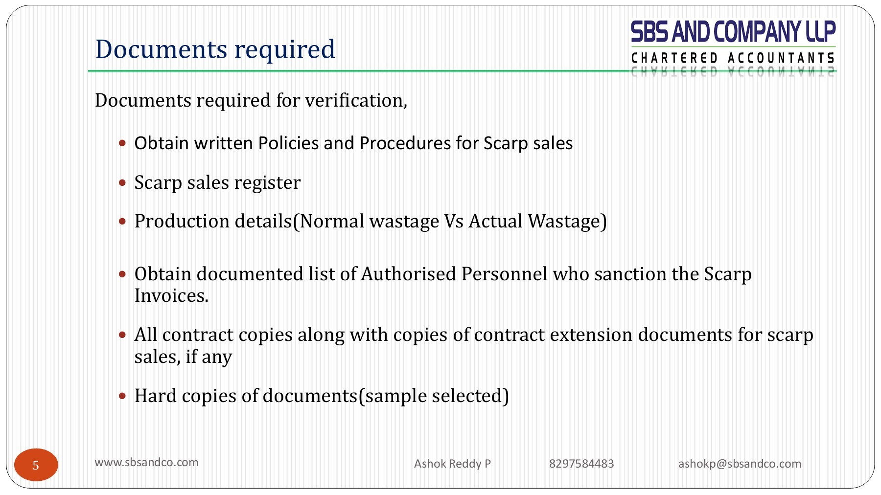 PPT-Audit-of-Scarp-Sales - rajesh.tamada9 - Page 5 | Flip PDF Online ...