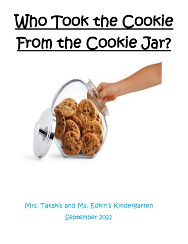 Who Took the Cookie From the Cookie Jar Class book for Online 2022