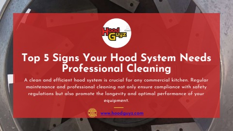 Professional Hood Exhaust Cleaning Service From Hood Guyz