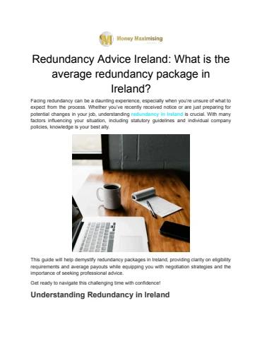 Redundancy Advice Ireland_ What is the average redundancy package in ...
