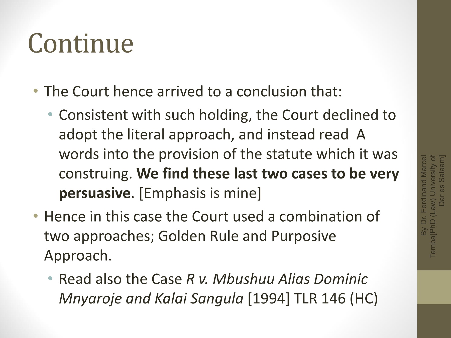 statutory interpretation Dr. Temba - travtravelyan - Page 64 | Flip PDF ...