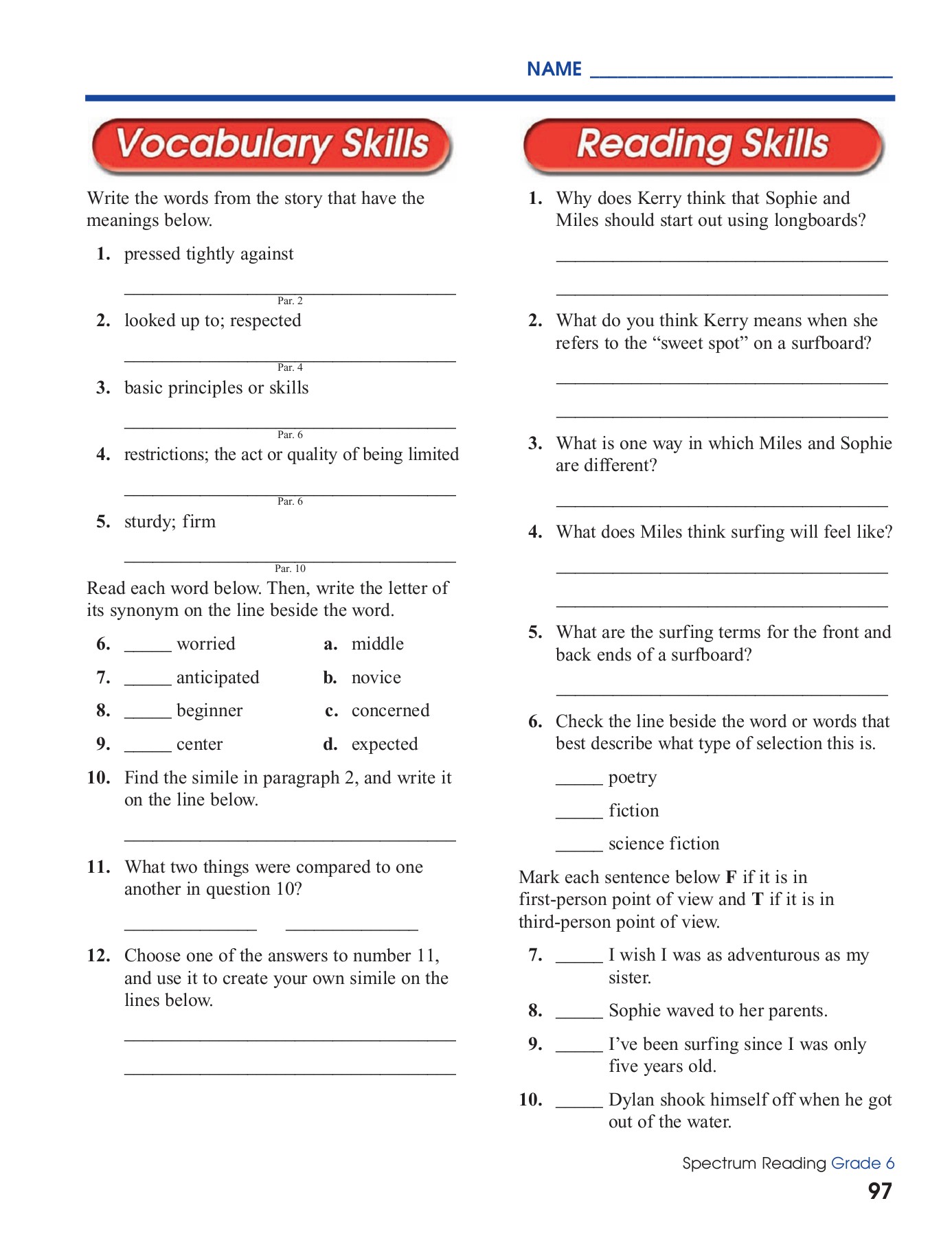 Reading Comprehension Book - Omkar Ghoshal 6D - Page 101 | Flip PDF ...