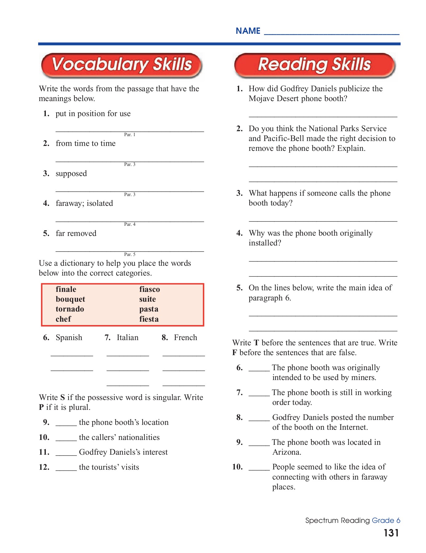 Reading Comprehension Book - Omkar Ghoshal 6D - Page 135 | Flip PDF ...