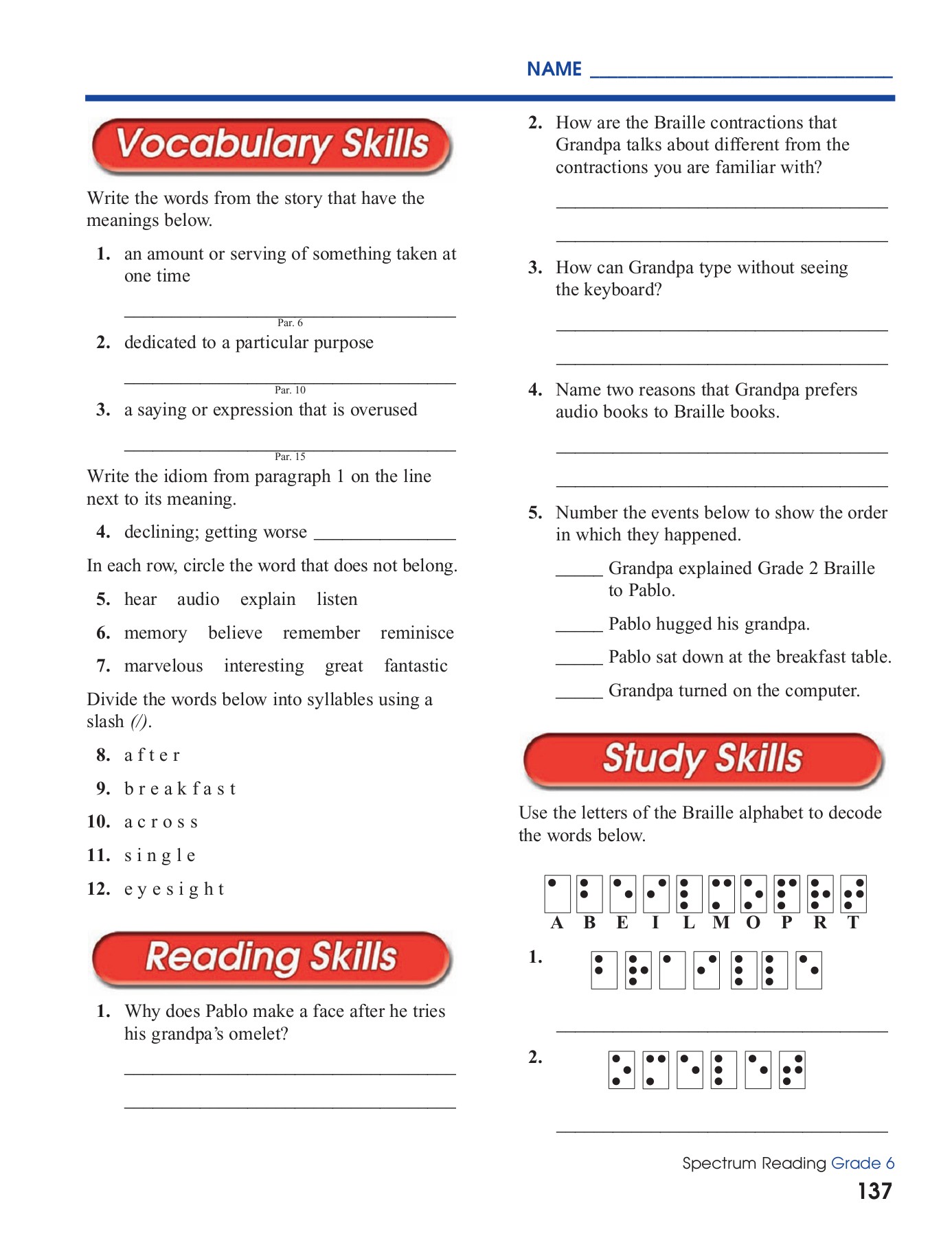 Reading Comprehension Book - Omkar Ghoshal 6D - Page 141 | Flip PDF ...